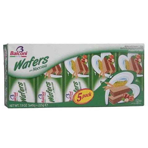 Balconi Wafer With Hazelnuts 45 Gram 5 Pieces Online | Carrefour Jordan