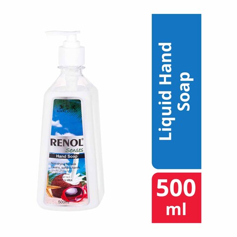 Renol Senses Liquid Hand Soap, Coconut & Milk - 500 ml Online ...