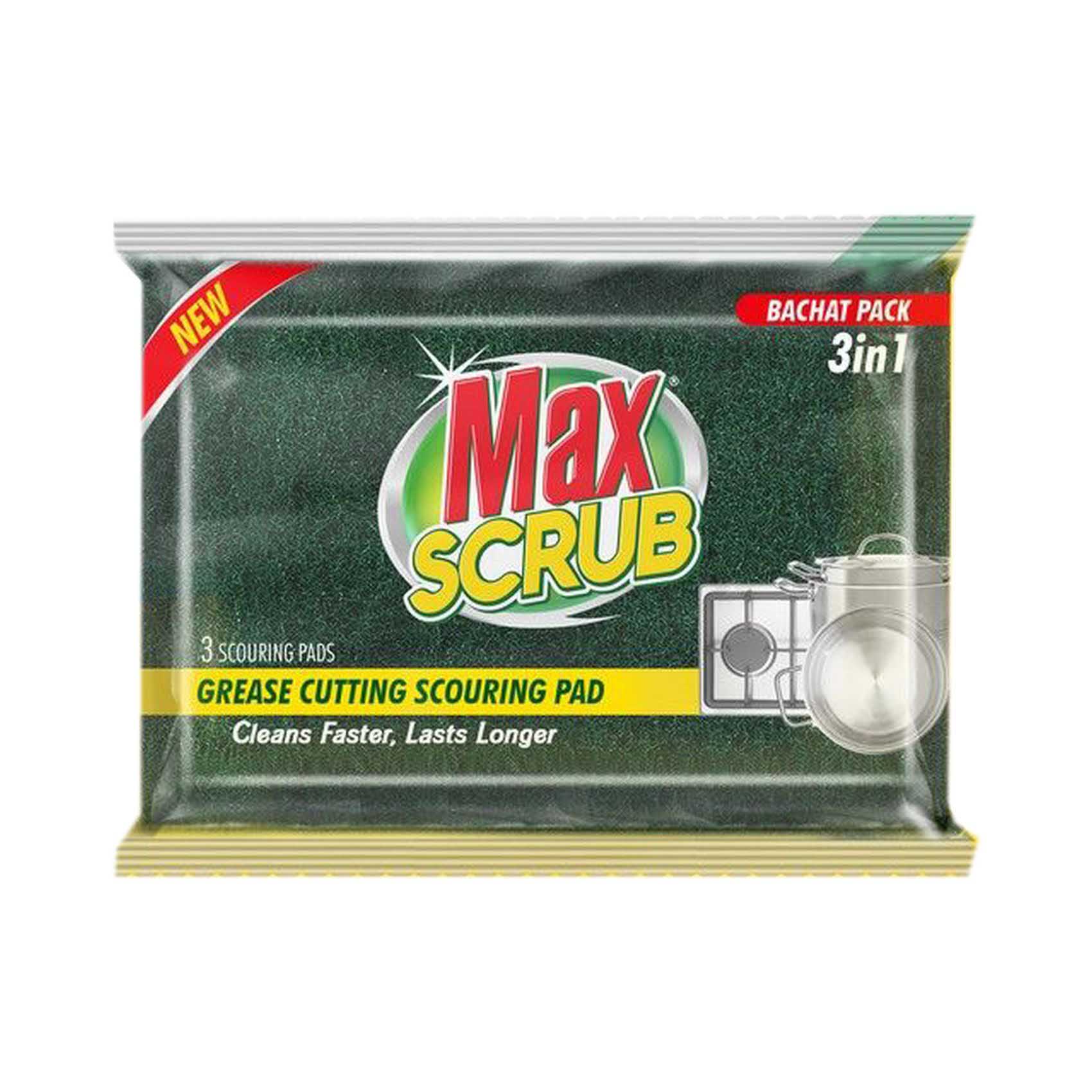 Buy Max Scrub 3 In 1 Scouring Pad 3 Pieces Online | Carrefour Pakistan