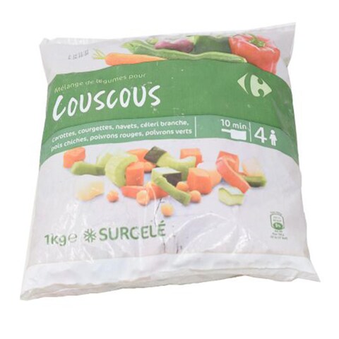 Buy Carrefour Classic Frozen Couscous Vegetables 1Kg Online | Carrefour ...