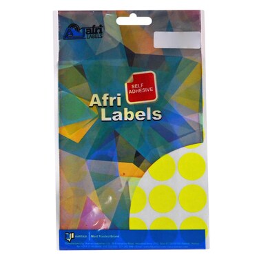 Buy AFRI ADHESIVE LABEL FLUO YELLOW K09 Online | Carrefour Kenya