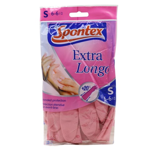 Buy Spontex Extra Long Gloves Pink Small Online | Carrefour Kenya