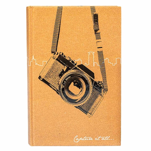 Buy Office Point Camera Executive Notebook A6 Brown Online | Carrefour ...