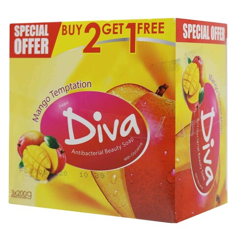 Diva Soap Mango Value Pack 200G Online | Carrefour Kenya