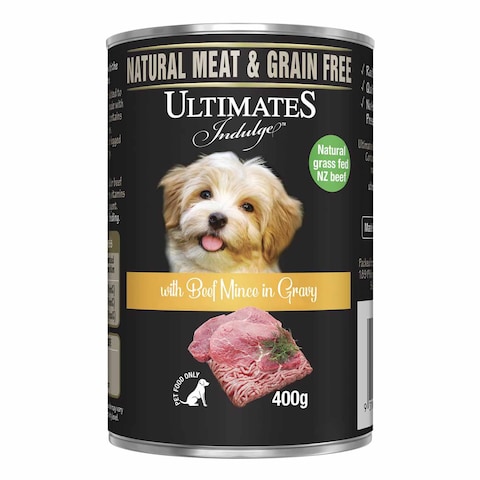 Buy Ultimates Indulge Beef Mince In Gravy Dog Food 400g Online ...
