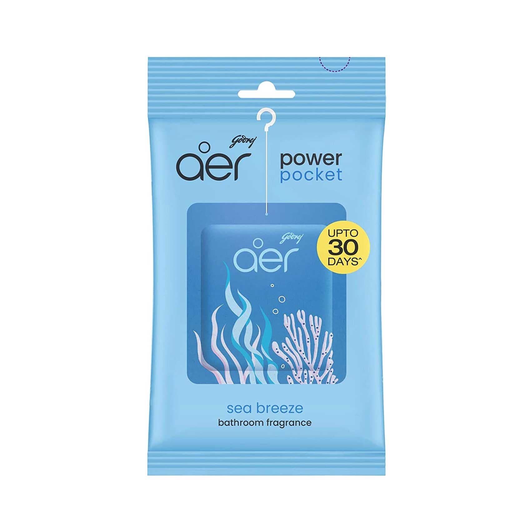 Buy Godrej Aer Power Pocket Sea Breeze Bathroom Fragrance 10gr Online Carrefour Qatar
