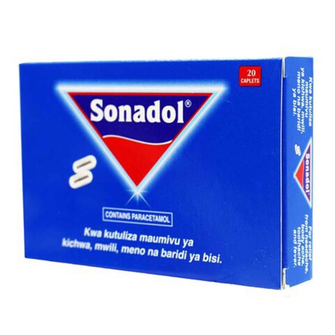 Buy Sonadol Tablets Blue 20'S Online | Carrefour Kenya