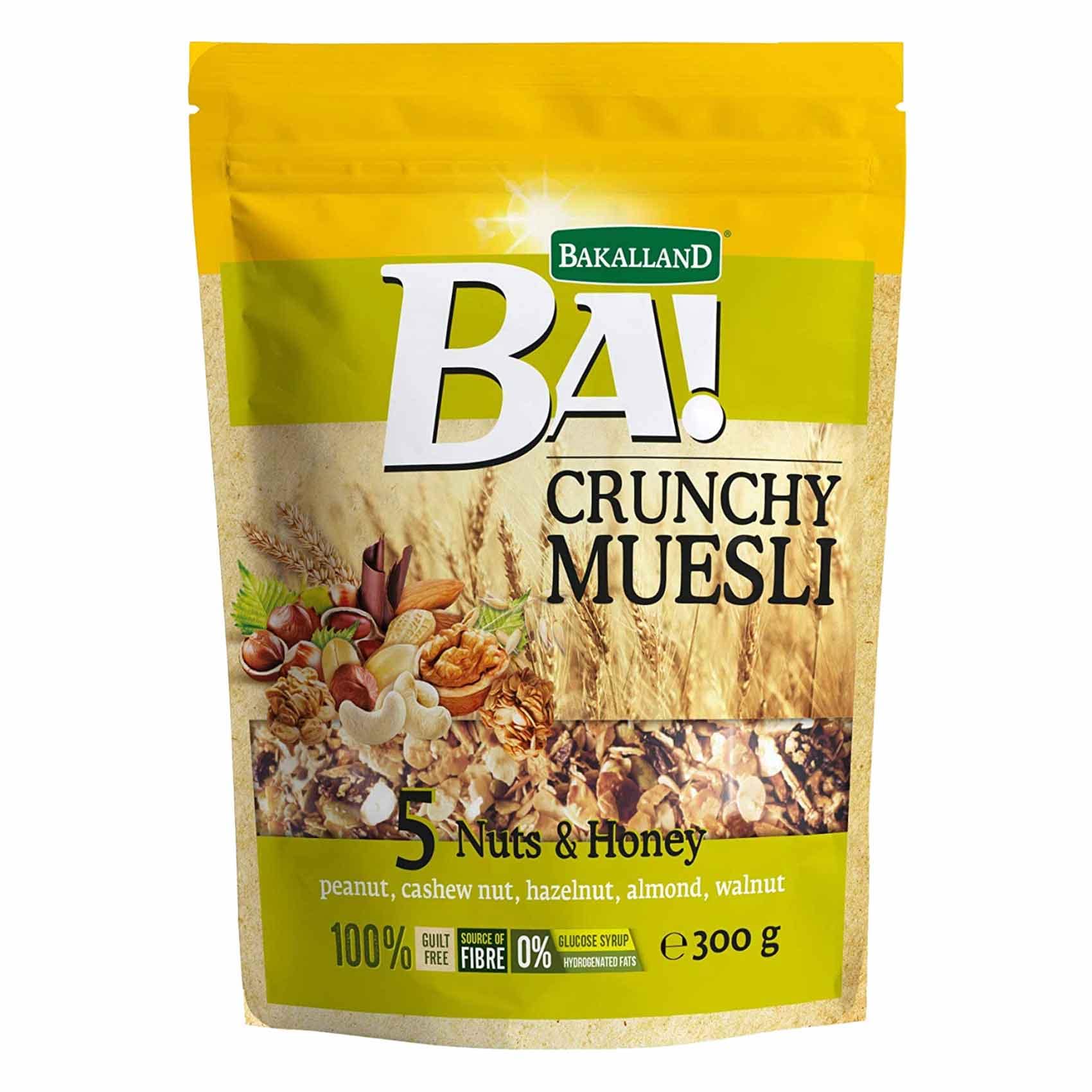 Buy Bakalland BA 5 Nuts And Honey Crunchy Muesli Cereal 300g Online ...