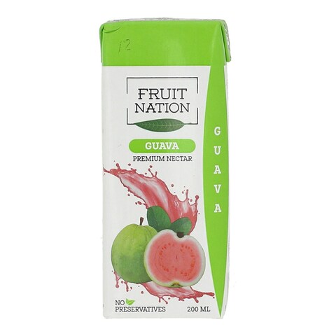 Buy Fruit Nation Guava Premium Nectar 200 ml Online | Carrefour Pakistan