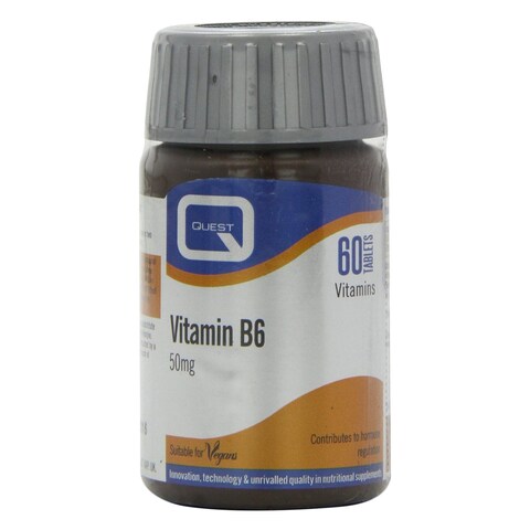 Buy Quest Vitamin B6 50mg Tablets 60 Counts Online | Carrefour Kenya