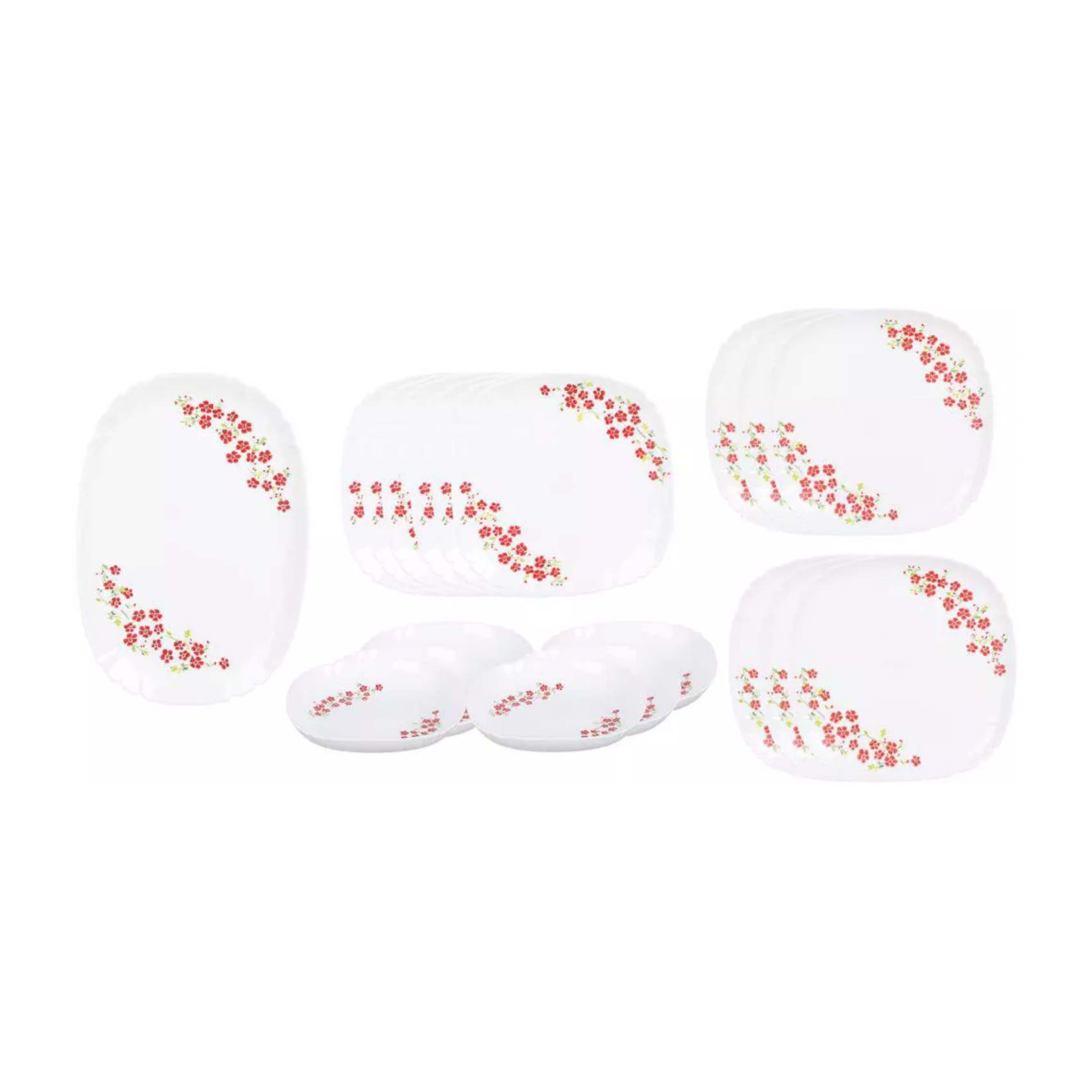 Buy Luminarc Dinner Set - 19 Pieces - White Online | Carrefour Egypt