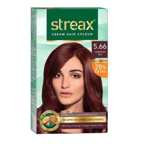 Streax Cream Hair Colour 5.66 Cinnamon Red price in UAE | Carrefour UAE ...
