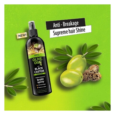 Buy ORS Olive Oil Black Castor Braid Spray 250ml Online | Carrefour Kenya