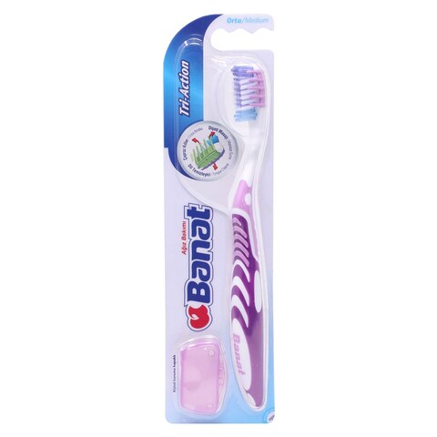 Banat Tri Action Toothbrush Medium Pink price in Saudi Arabia ...