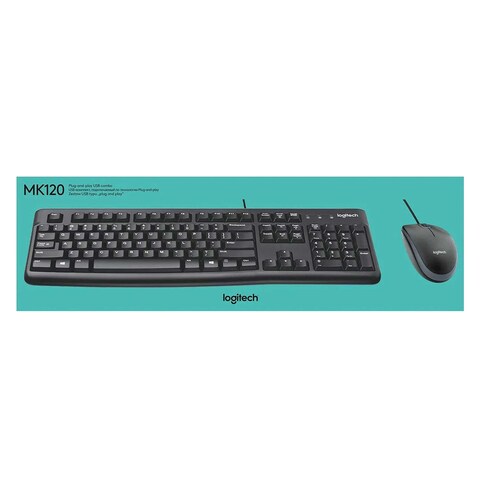 Buy LOGITECH WIRED COMBO MK120 Online | Carrefour Kenya