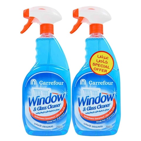 CRF GLASS CLEANER ORIGINAL 750MLX2 price in Kuwait | Carrefour Kuwait ...
