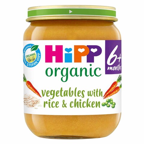 Buy Hipp Organic Vegetable With Rice And Chicken Baby Food 125g Online ...