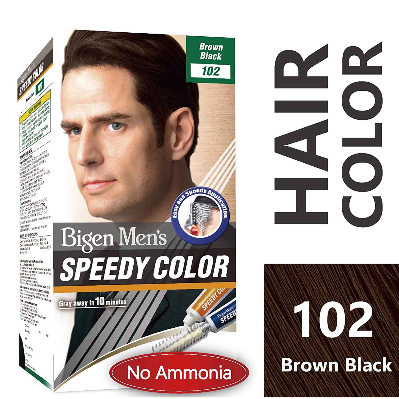 Buy Bigen Mens Speedy Hair Color 102 Brown 80g Online | Carrefour KSA
