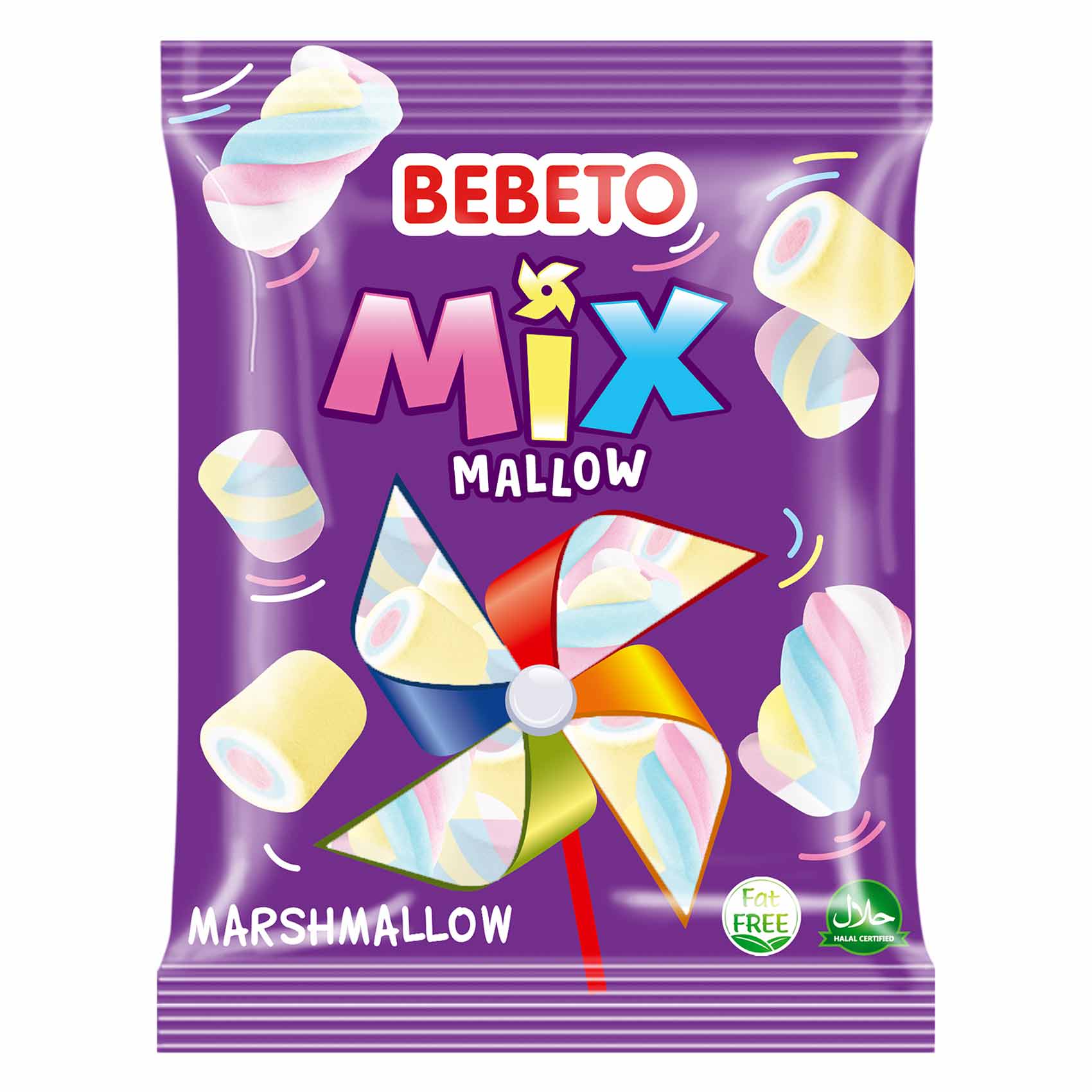 Buy Bebeto Mix Mallow Marshmallow 275g Online | Carrefour KSA