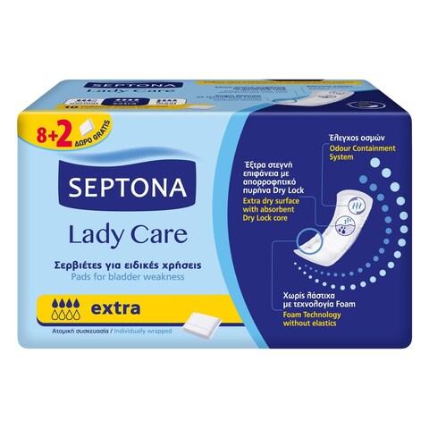 Buy Septona Lady Care Extra Pads 10 Piece Online | Carrefour Kenya
