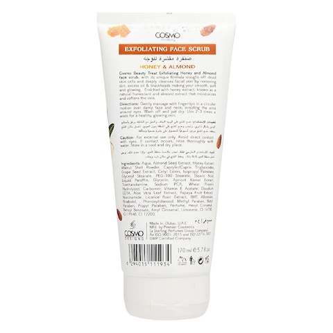 Buy Cosmo Honey And Almond Face Scrub 170ml Online | Carrefour Kenya