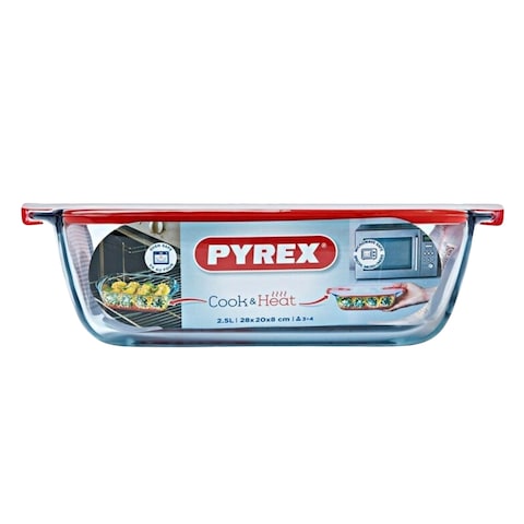 Buy Pyrex L2820 Cook And Heat Rectangular Glass Oven Dish With Lid ...