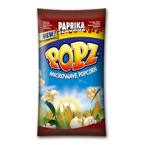 Buy Popz Paprika Microwave Popcorn - 85 gram Online | Carrefour Egypt