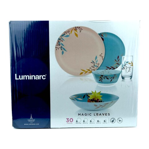 Buy Luminarc Dinner Set - 30 Pieces Online | Carrefour Egypt