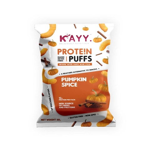 Buy Kayy Protein Puffs - Pumpkin Flavor - 60 gram Online | Carrefour Egypt
