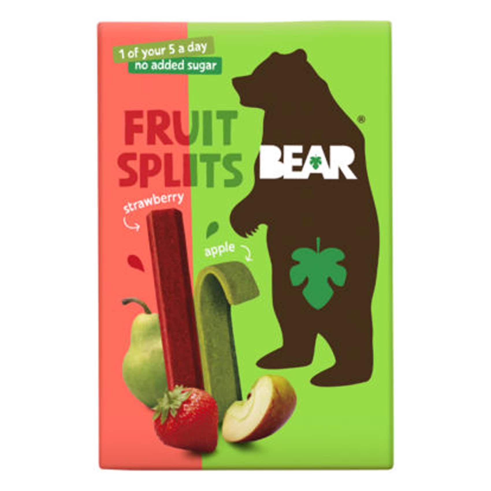 Buy Bear Fruit Splits Strawberry And Apple 5X20GR Online | Carrefour ...