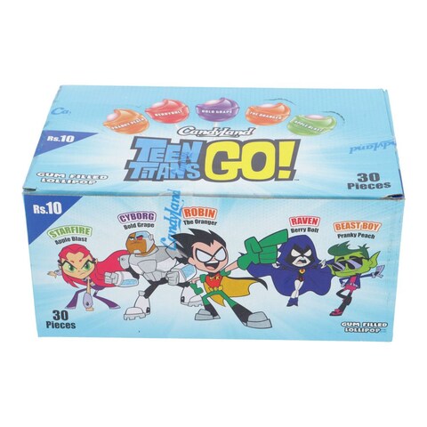 Buy Candyland Teen Titans go Lollipops 30 pcs Online | Carrefour Pakistan