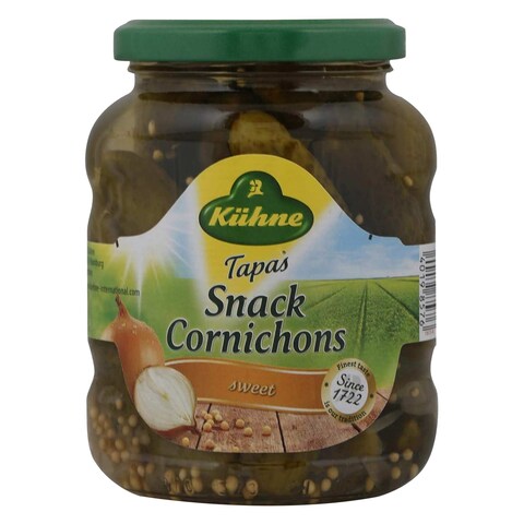 Kuhne Tapas Small Gherkins Sweet Cornichons Pickle 330ml price in UAE ...