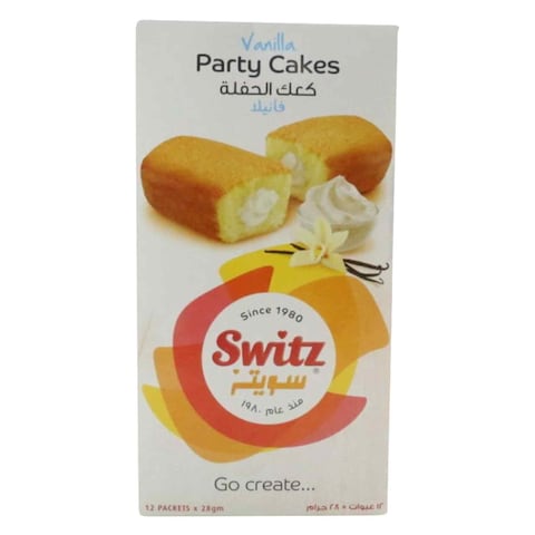 Switz Vanilla Party Cake 28g x Pack of 12 price in Kuwait | Carrefour ...