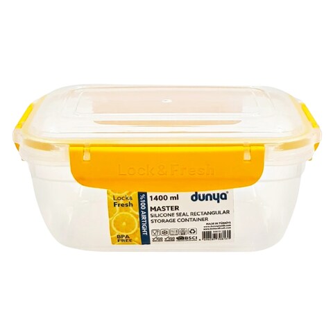 Buy Dunya 30813 Lock And Fresh Silicone Seal Food Storage Container ...