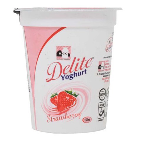 Buy KCC Strawberry Delite Yoghurt 150ml Online | Carrefour Kenya