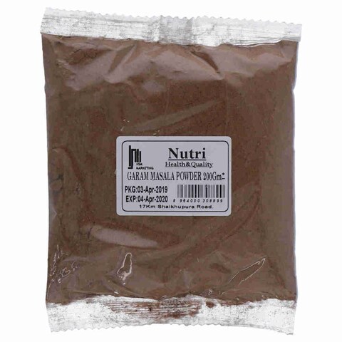 Buy Nutri Garam Masala Powder 200 gr Online | Carrefour Pakistan