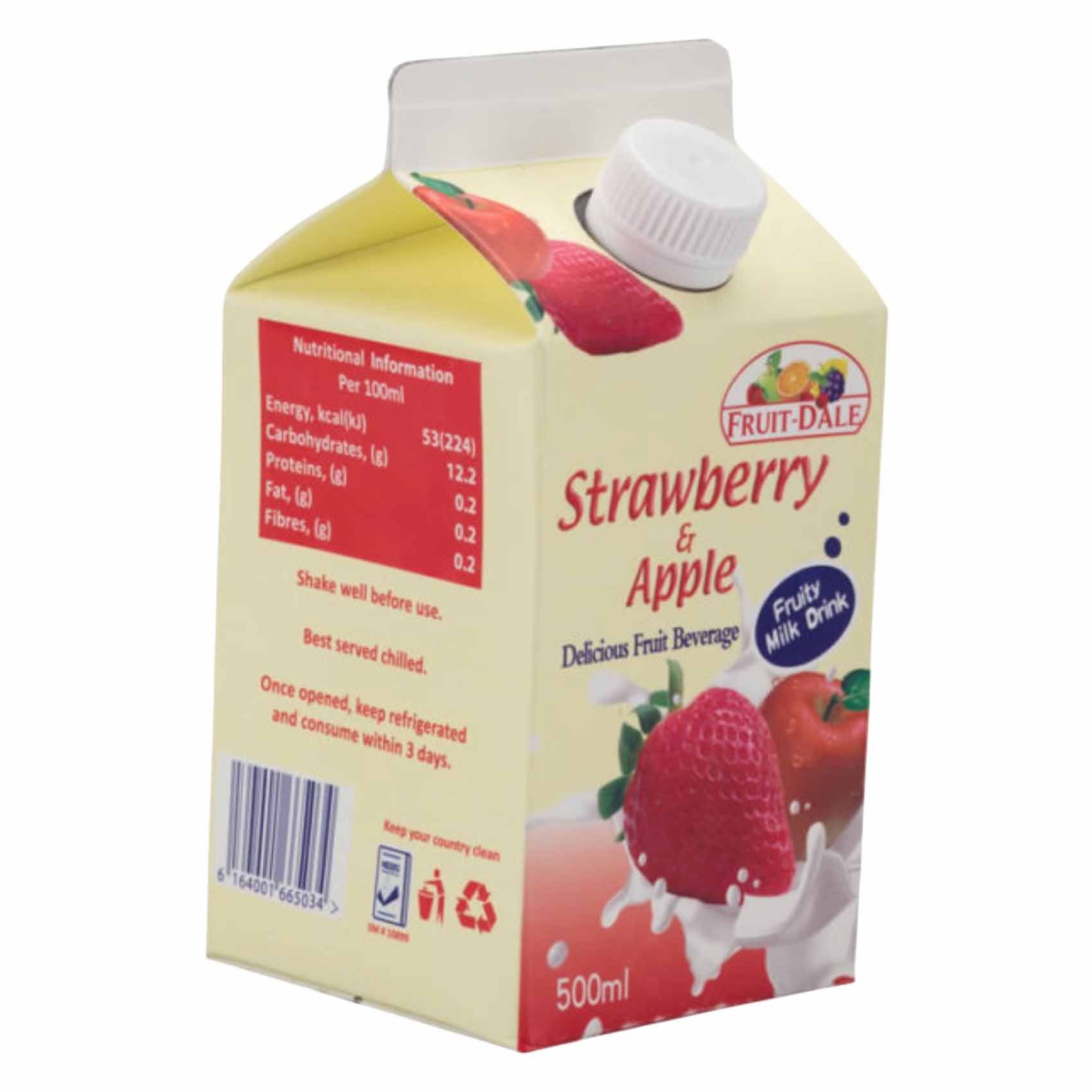 Buy Fruit Dale Strawberry And Apple Fruity Milk Drink 500Ml Online ...