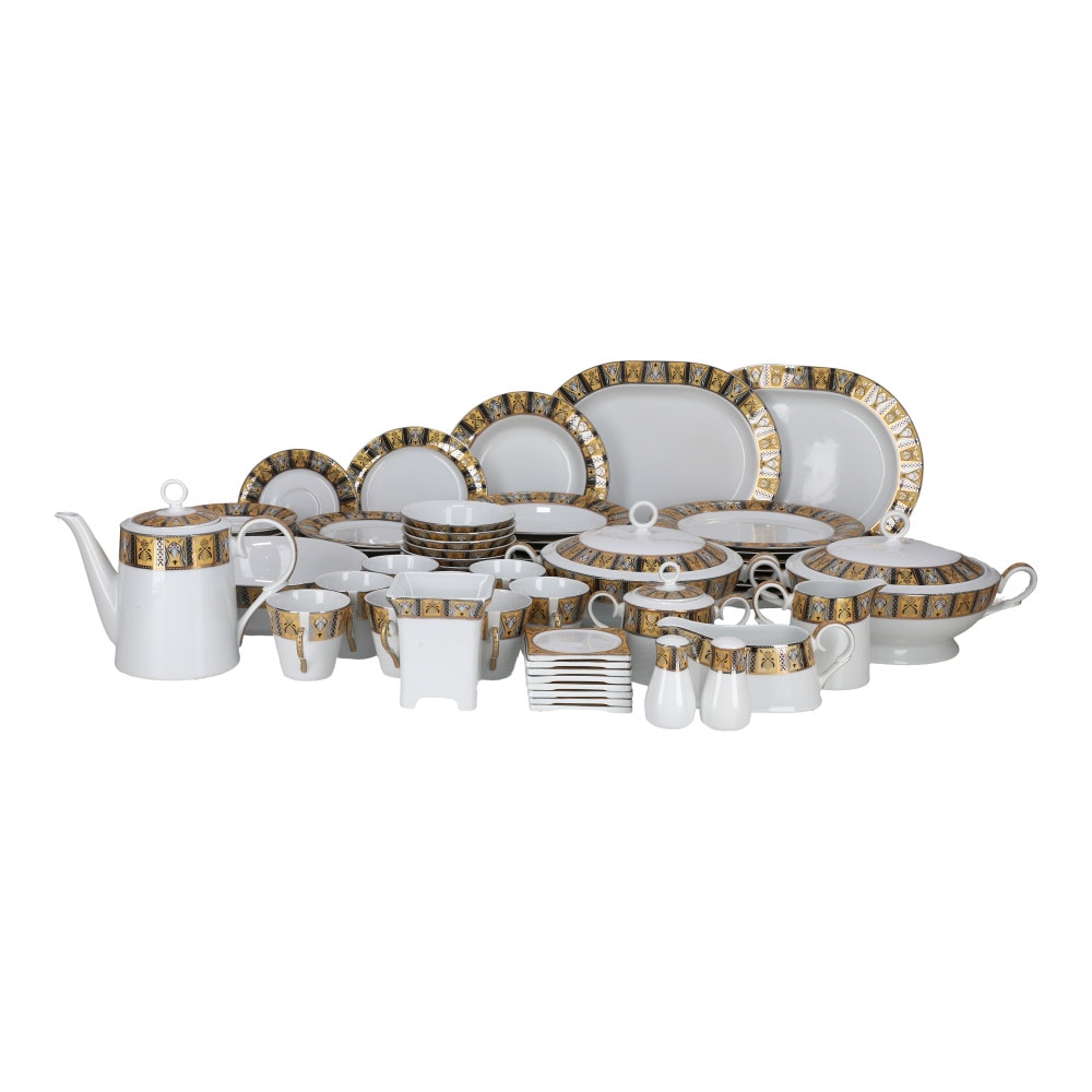 Buy Pearl Ceramics Cera-E-Noor Dinner Set 72 pcs Online | Carrefour ...