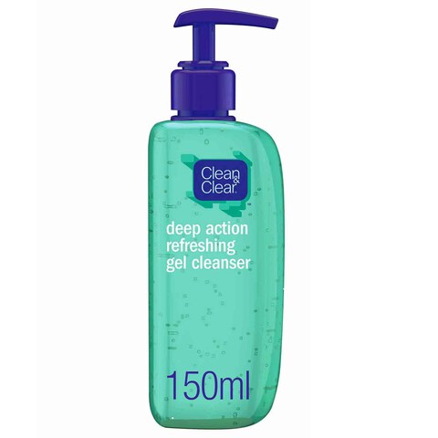 Clean Clear Deep Action Refreshing Gel Cleanser Blue 150ml price in ...