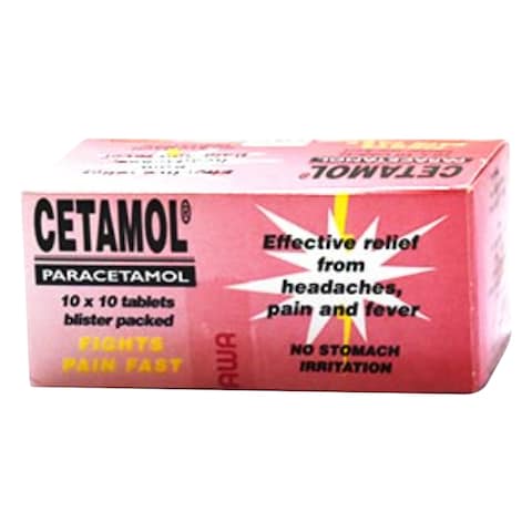 Buy CETAMOL TABLETS PAIN RELIEVER 100S Online | Carrefour Kenya