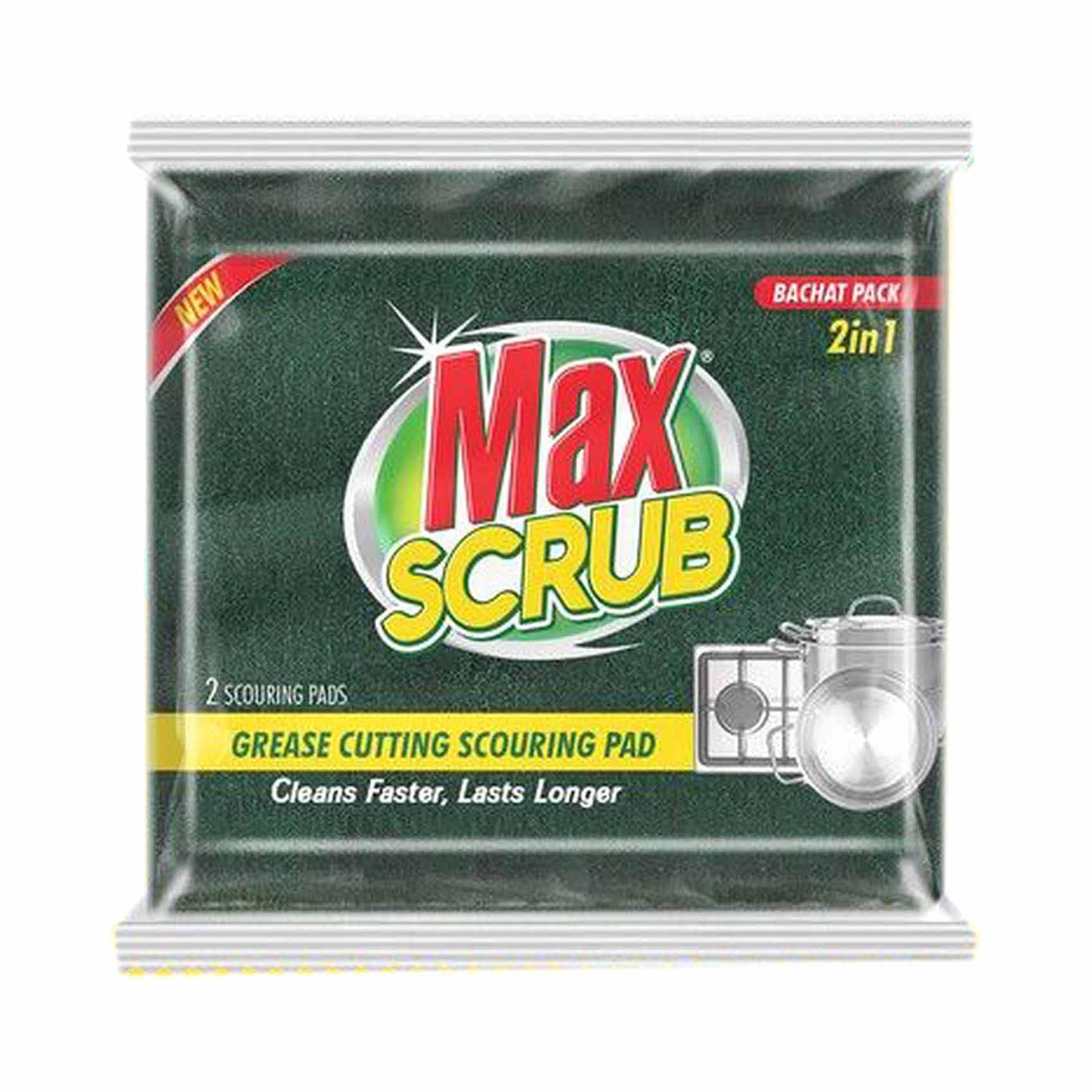 Buy Max Scrub 2 In 1 Scouring Pad 2 Pieces Online | Carrefour Pakistan