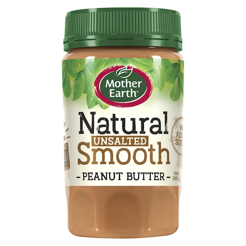 Mother Earth Natural Unsalted Smooth Peanut Butter 380g price in UAE ...