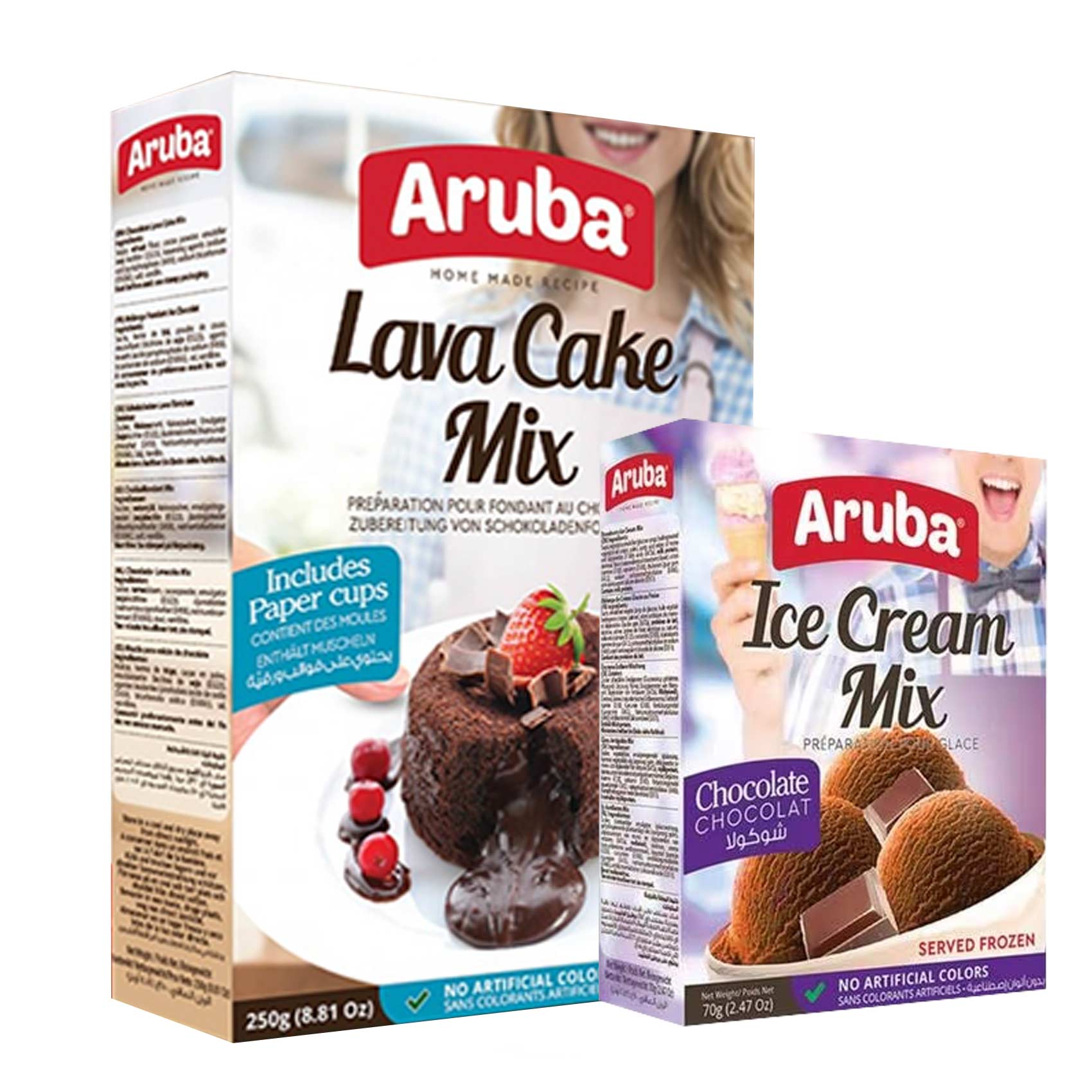 Buy Aruba Lava Cake 250GR + Ice Cream 70GR Online | Carrefour Lebanon
