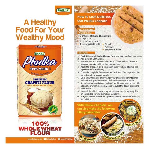 Buy Phulka Atta Mark 1 Chapati Flour 10Kg Online | Carrefour Kenya