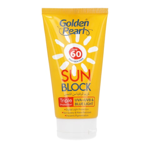 Buy Golden Pearl Sun Block SPF 60 120 ml Online | Carrefour Pakistan