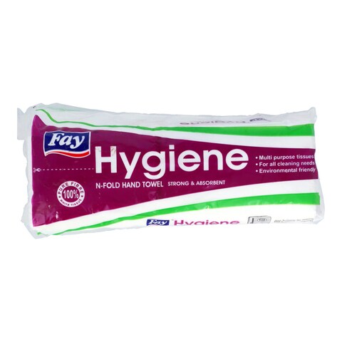 Buy Fay Hygiene N-Fold Hand Towel 100 Tissues Online | Carrefour Pakistan
