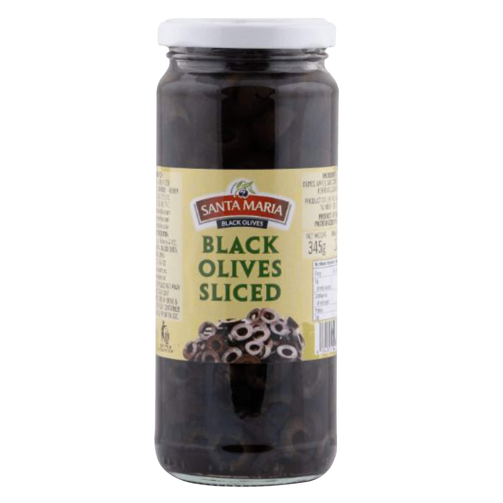 Buy Santa Maria Black Sliced Olives 345g Online | Carrefour Kenya