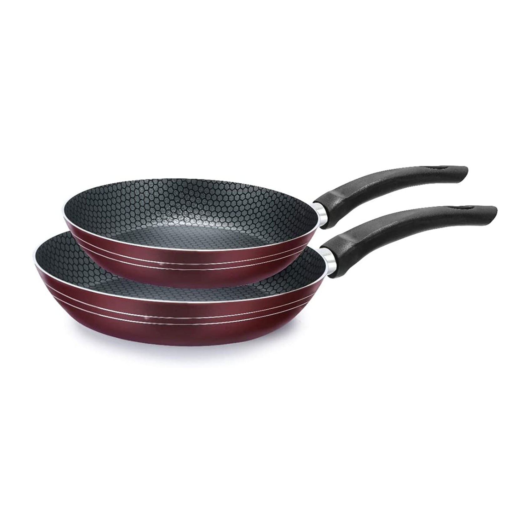 Buy Trueval Frying Pan Set, 22-26 - 2 Pieces Online | Carrefour Egypt