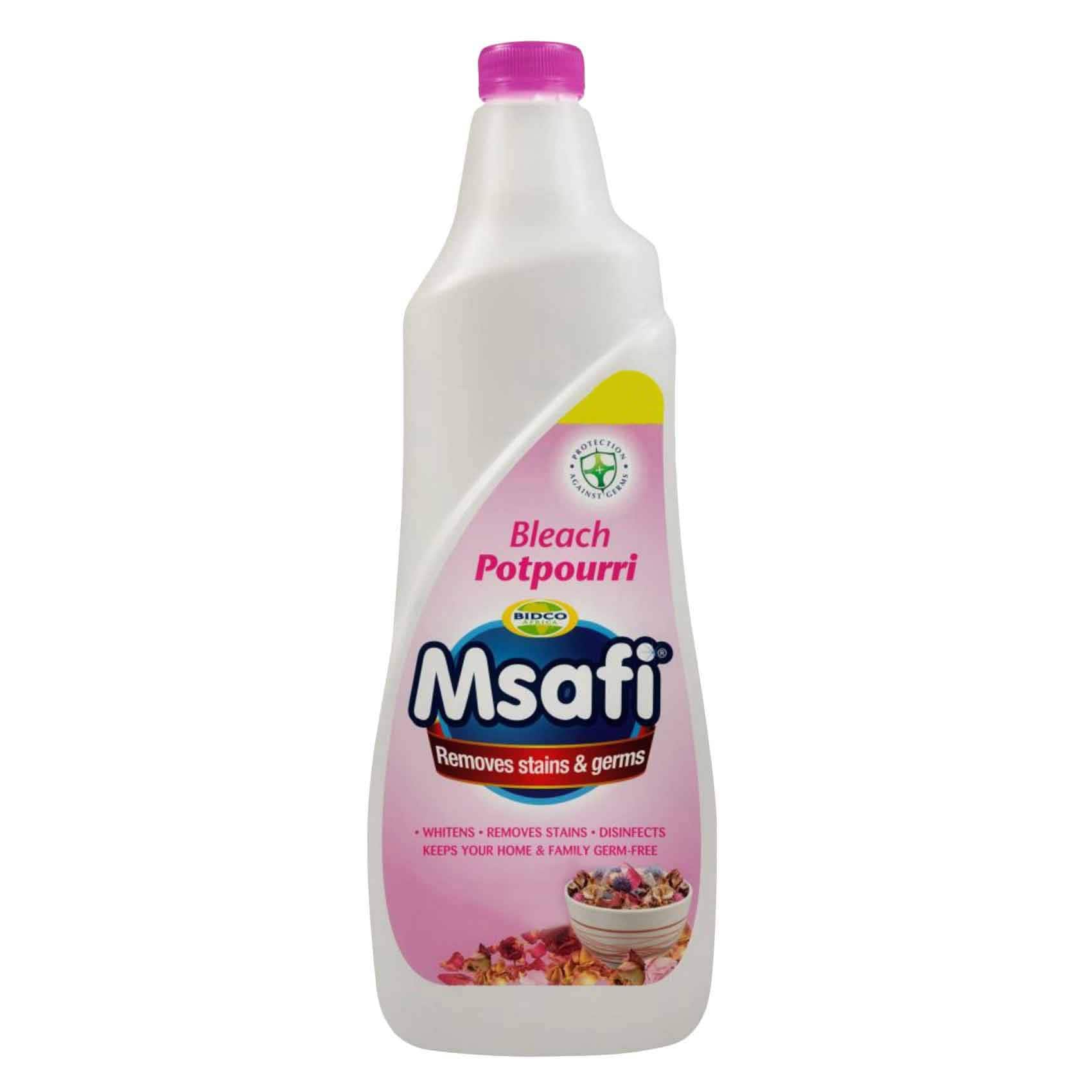 Buy Bidco Msafi Remove Stain & Germ Potpourri Bleach 600ml +100ml ...