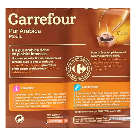 Carrefour Arabica GRound Coffee Soft 250GR X2 Online | Carrefour Lebanon